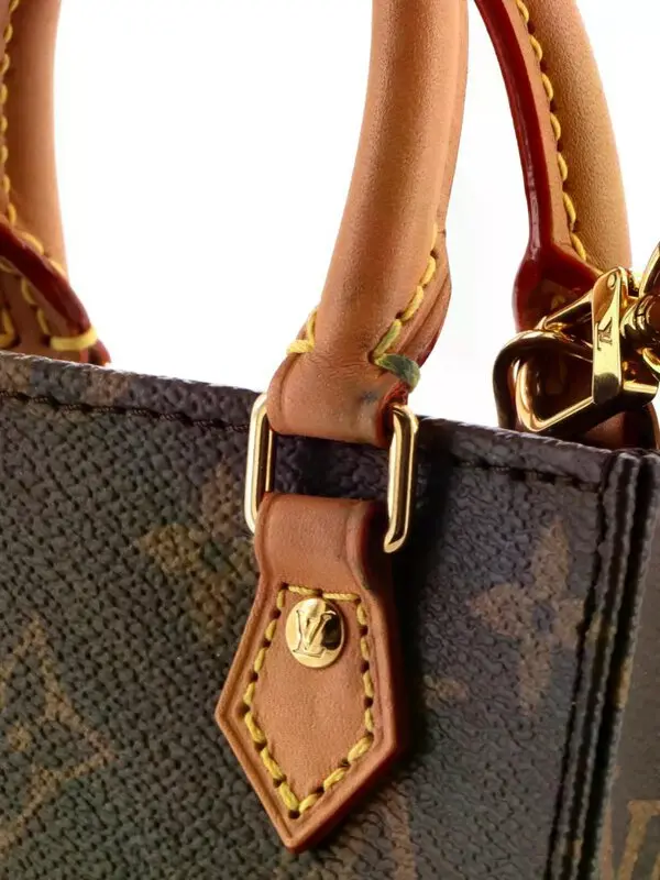 LOUIS VUITTON Petit Sac Plat Monogram Canvas Crossbody Bag