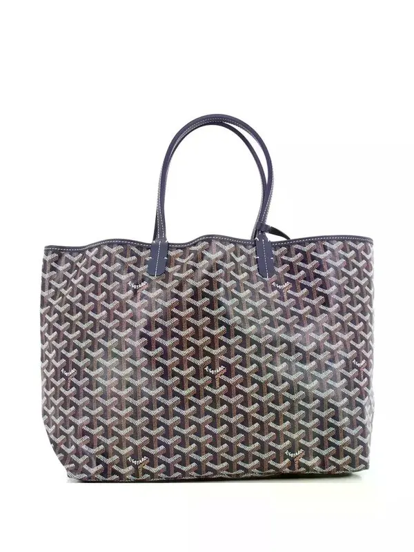 Goyard Saint Louis Coated Canvas Pm Tote Bag - Blue