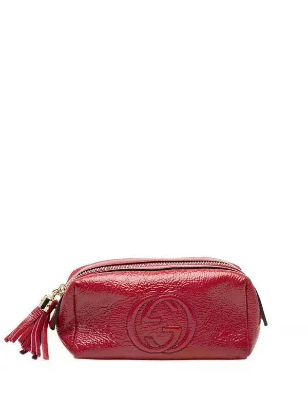 Gucci Patent Soho Pouch - Pink