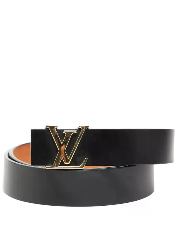 LOUIS VUITTON 2004 Leather Initiales Belt