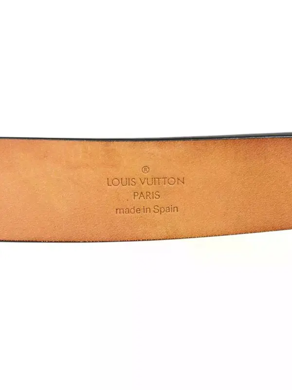 LOUIS VUITTON 2004 Leather Initiales Belt