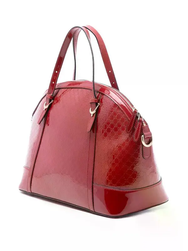 Gucci Large Microssima Patent Dome Satchel