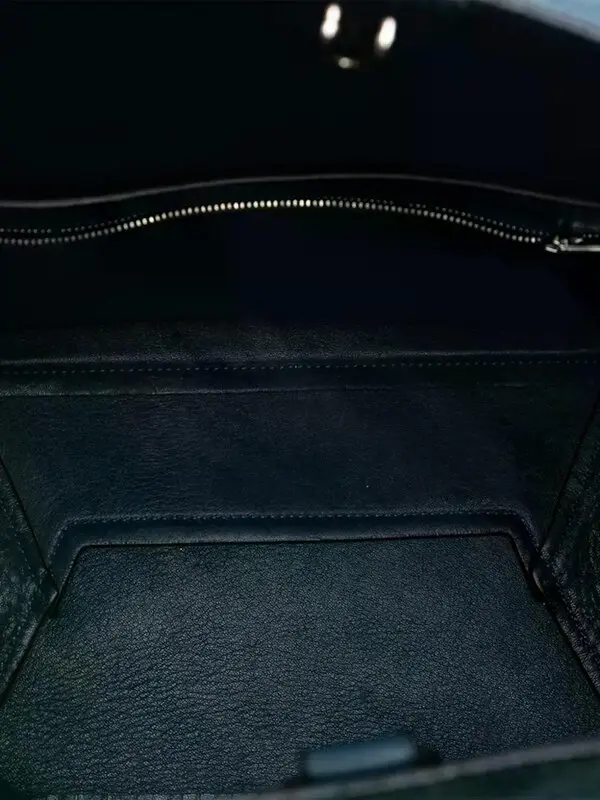 Celine 2016 Medium Suede Seau Sangle Bucket Bag - Blue