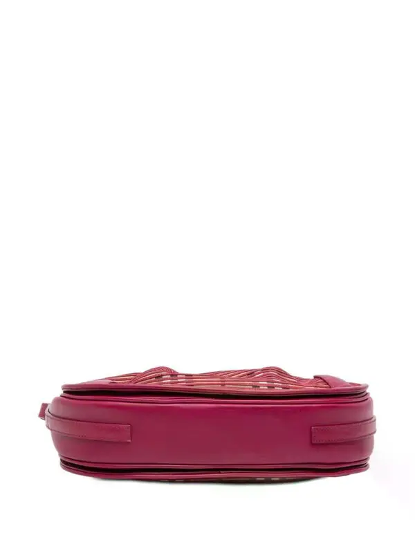 Burberry Haymarket Check Stripes Crossbody Bag