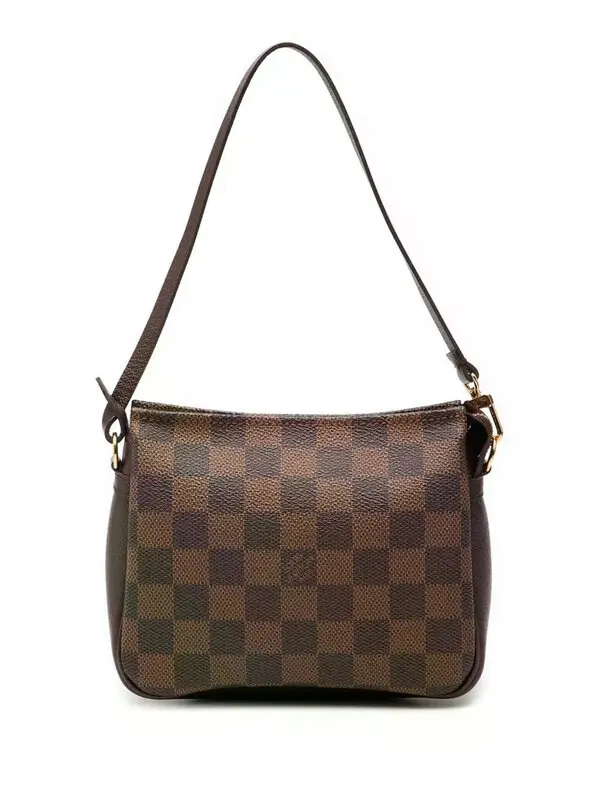 LOUIS VUITTON 2004 Damier Ebene Trousse Pochette Handbag - Brown