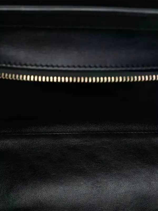 Celine 2013 Micro Tricolor Leather Luggage Tote Handbag - Brown