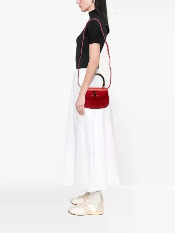 Gucci 20th Century Small Bamboo Night Satchel - Red