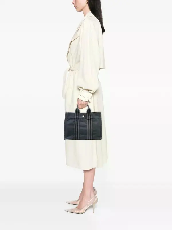 Hermès Canvas Fourre Tout Pm Tote Bag - Black