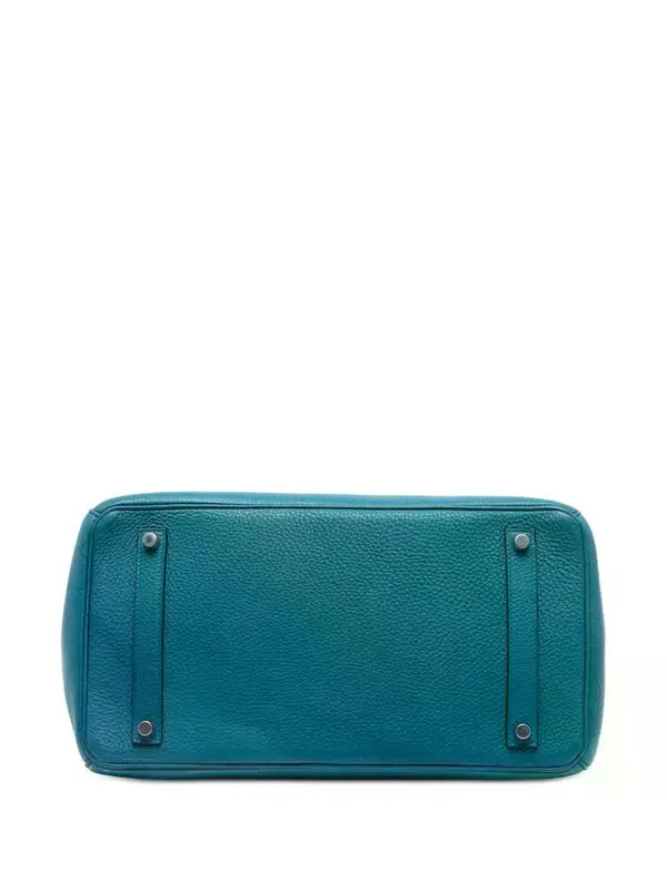 Hermès 2001-2002 Clemence Birkin Retourne 35 Handbag - Blue