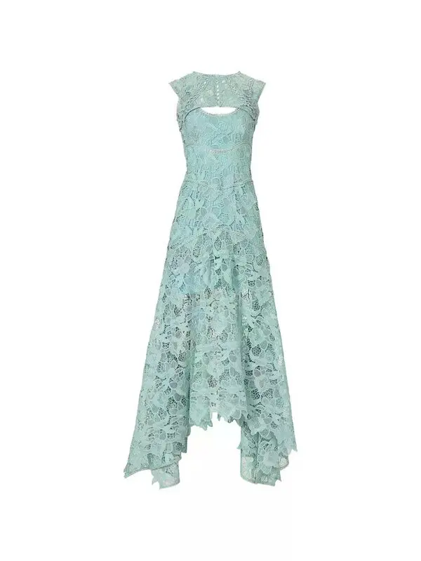 Costarellos Janica Lace Gown - Blue