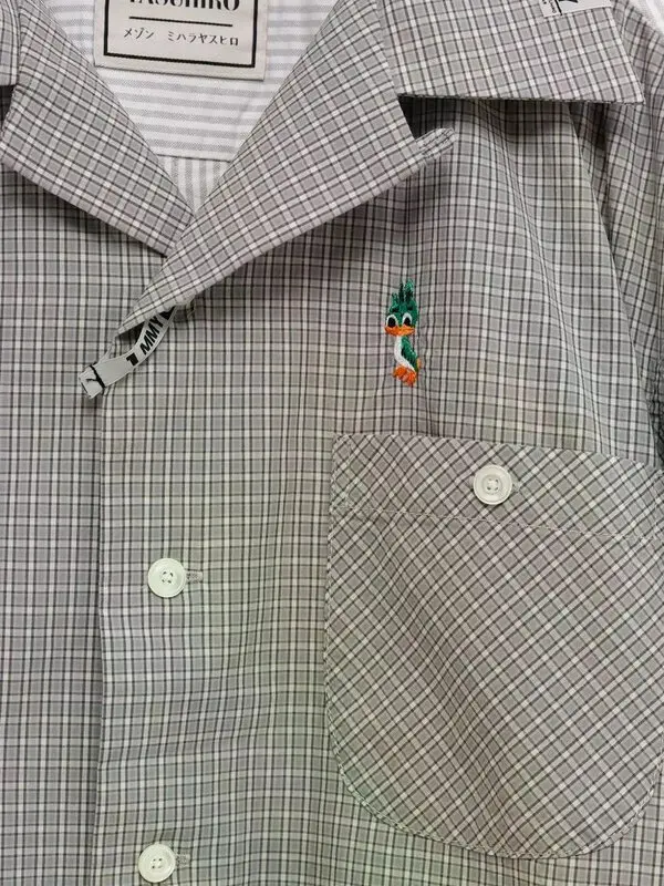 Mihara Yasuhiro Layered Checked Shirt