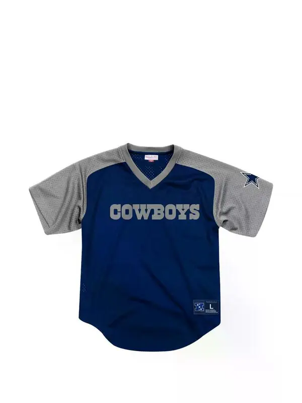 Mitchell & Ness Dallas Cowboys V-neck T-shirt - Blue
