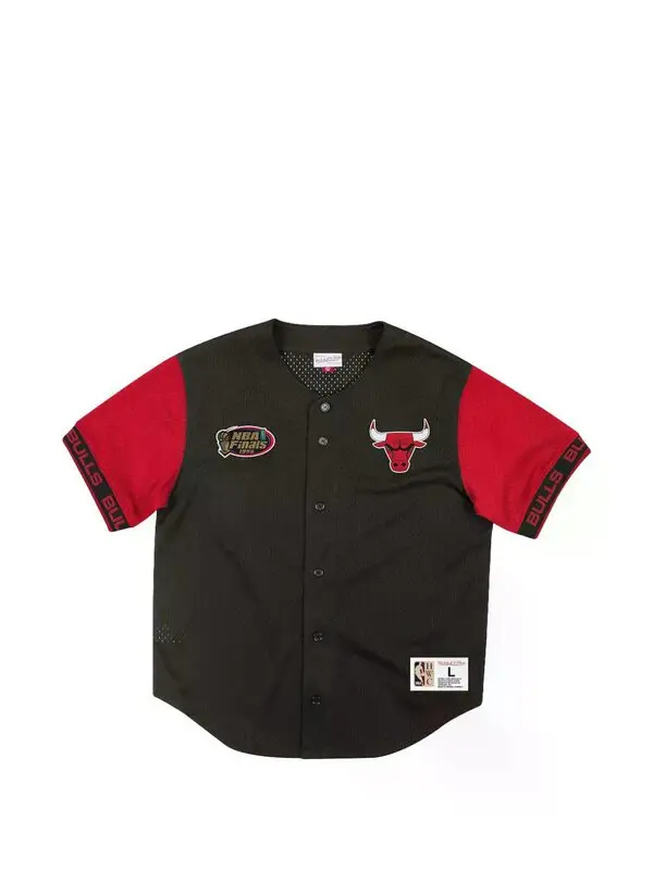 Mitchell & Ness Chicago Bulls Mesh Button-front Shirt