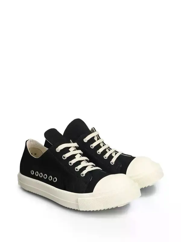 Rick Owens Temple Eyelet Lace-up Sneakers - Black