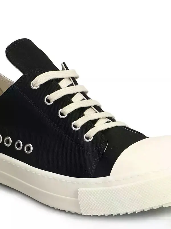 Rick Owens Temple Eyelet Lace-up Sneakers - Black
