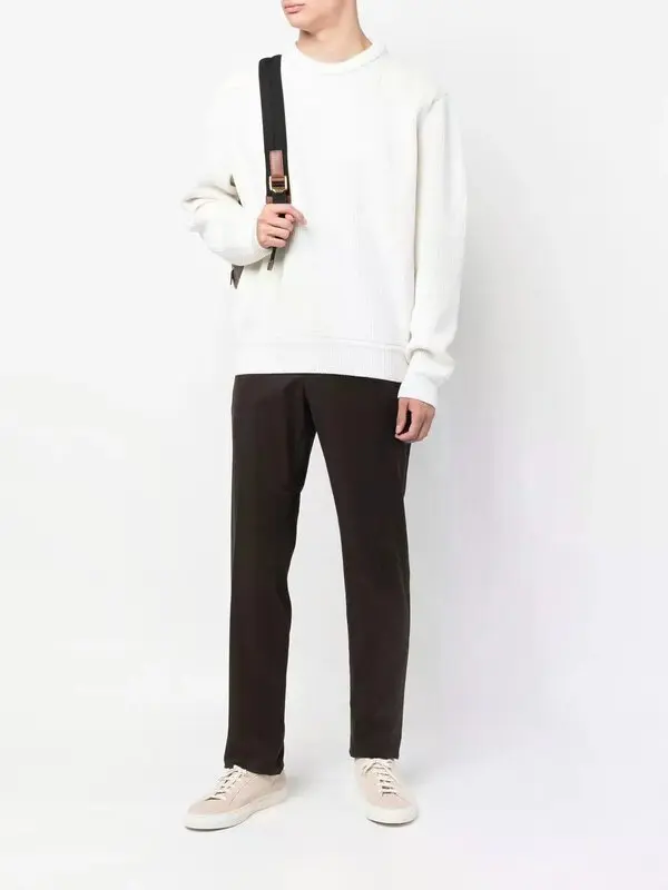 Zegna Ribbed Crew-neck Sweatshirt