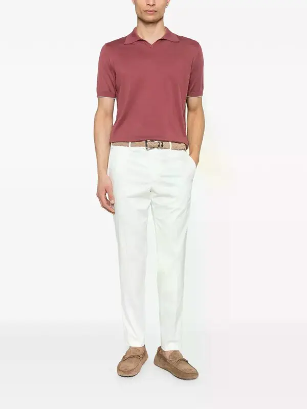 Brunello Cucinelli V-neck T-shirt - Red