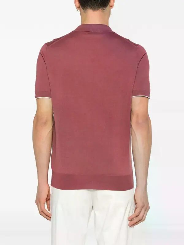 Brunello Cucinelli V-neck T-shirt - Red