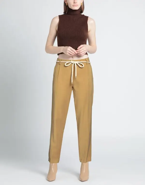 MANILA GRACE Tapered Twill Pants