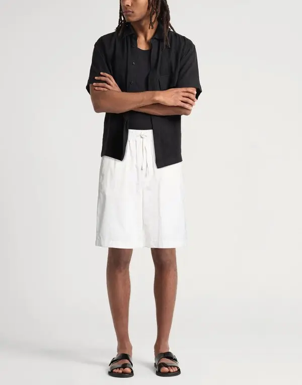 LARDINI Cotton Poplin Shorts - White