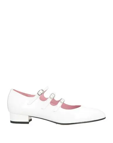 CAREL Leather Ballet Flats - White