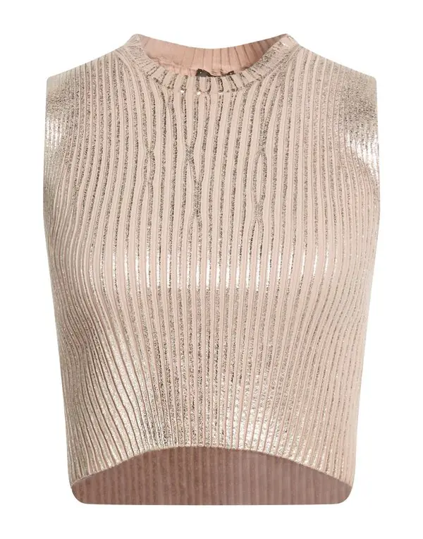 Peserico Metallic Ribbed Knit Top