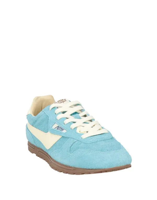 AUTRY Suede Low-top Sneakers - Turquoise