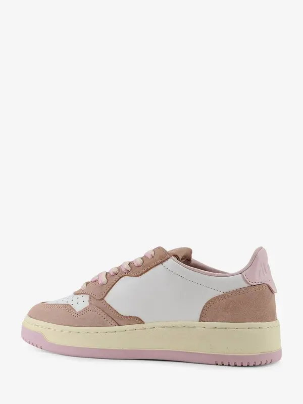 AUTRY Medalist Low Leather And Suede Sneakers - Pink