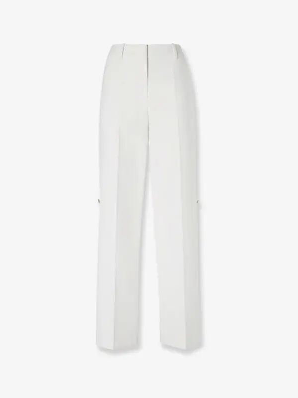 Fendi Technical Canvas Trousers - White