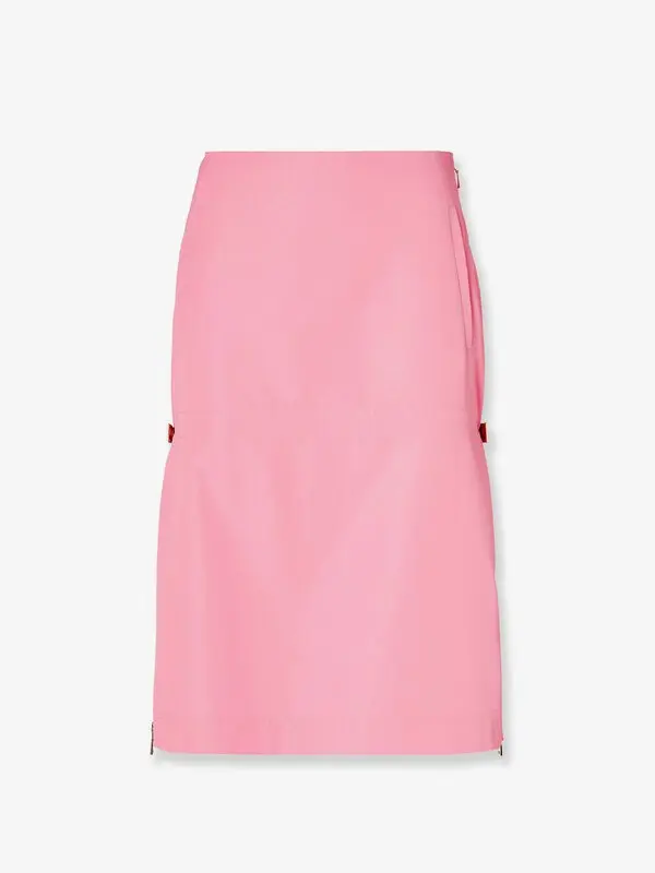 Fendi Technical Viscose Midi Skirt