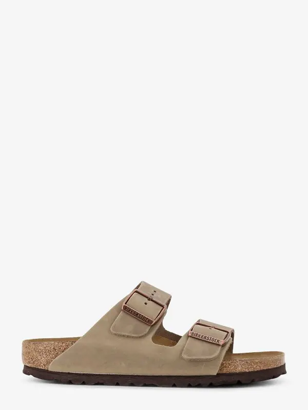 BIRKENSTOCK Arizona Suede Sandals - Beige