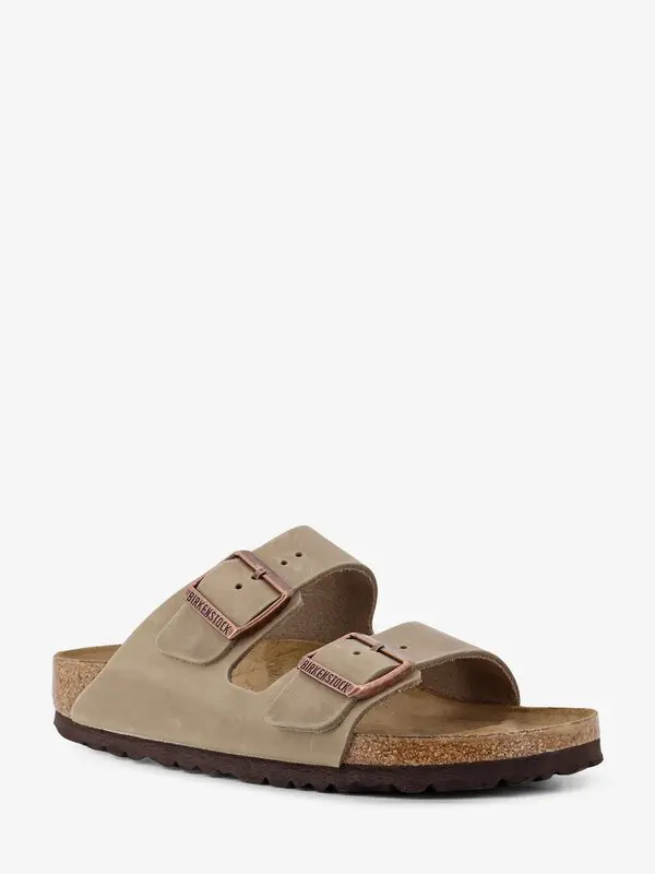 BIRKENSTOCK Arizona Suede Sandals - Beige