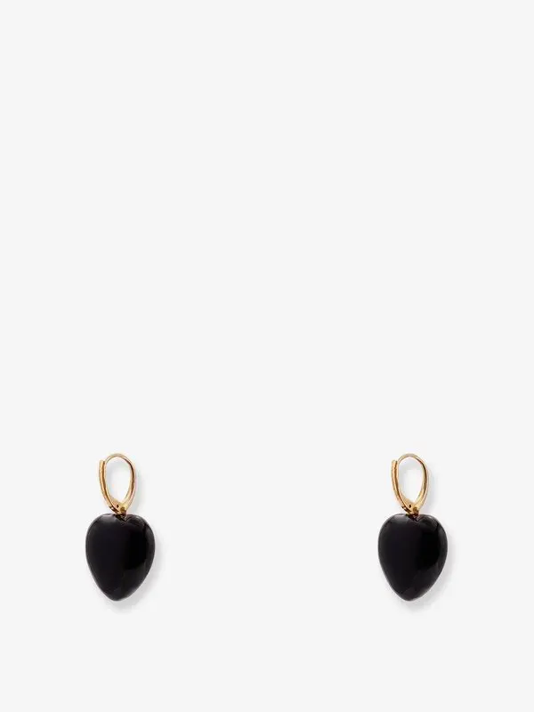 Valentino Garavani Coeur Royal Metal Earrings - Black