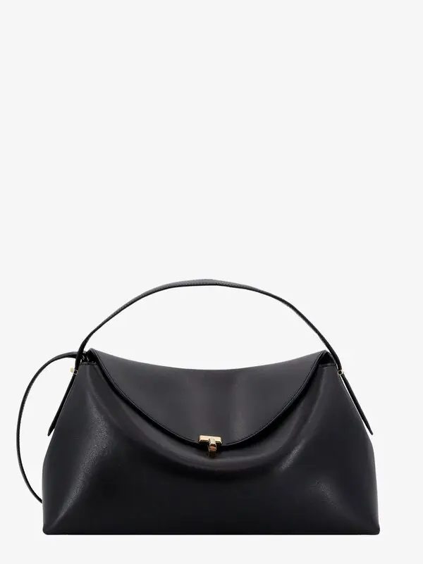 TOTEME T-lock Leather Shoulder Bag