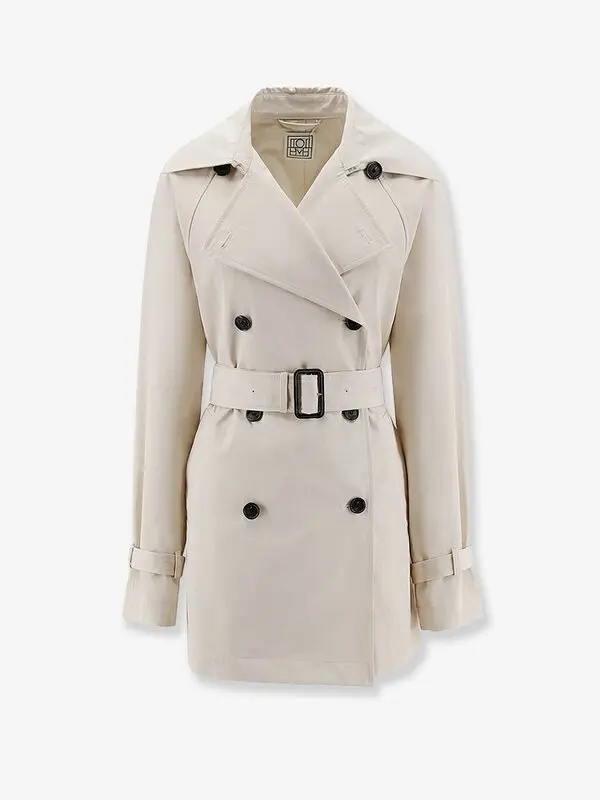 TOTEME Double-breasted Cotton Trench Coat