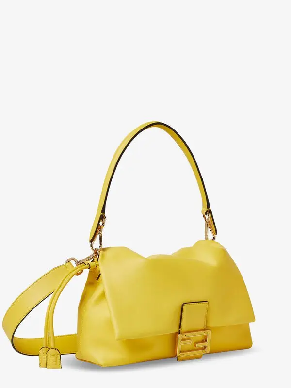Fendi Mamma Baguette Medium Leather - Yellow