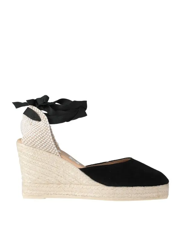 Manebí Leather And Textile Espadrilles - Black