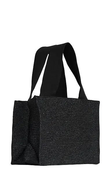 THE ROW Loretta Raffia Tote Bag - Black