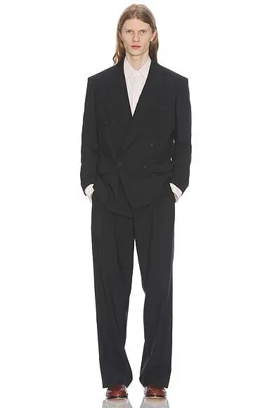 THE ROW Mazzy Double Breasted Jacket - Black