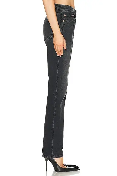 Saint Laurent Straight Leg Jeans - Ash Black