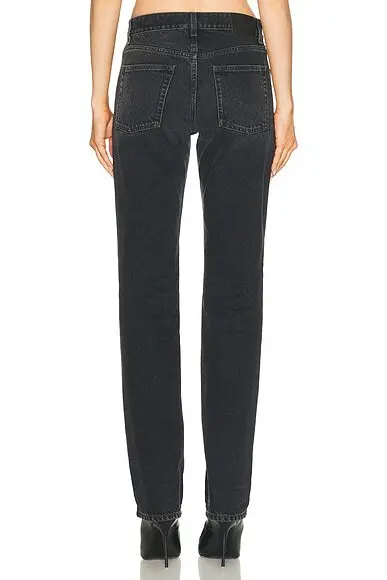 Saint Laurent Straight Leg Jeans - Ash Black