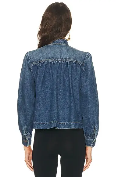 Chloé Denim Jacket With Chain Detailing - Faded Indigo