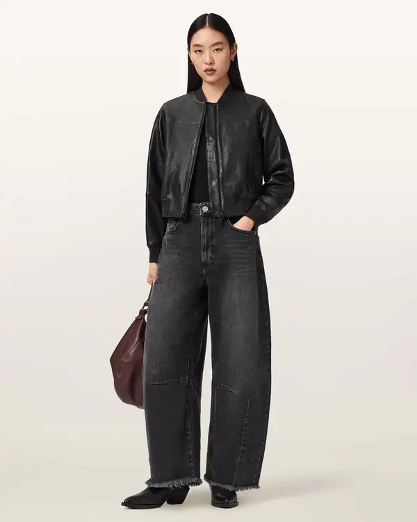 ALLSAINTS Repurpose Leather Bomber Jacket