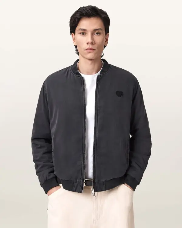 ALLSAINTS Cotton Forres Bomber Jacket - Blainn Black