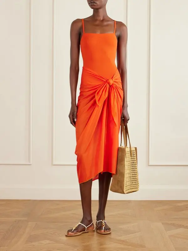 ERES Cabine Cotton-voile Pareo - Orange