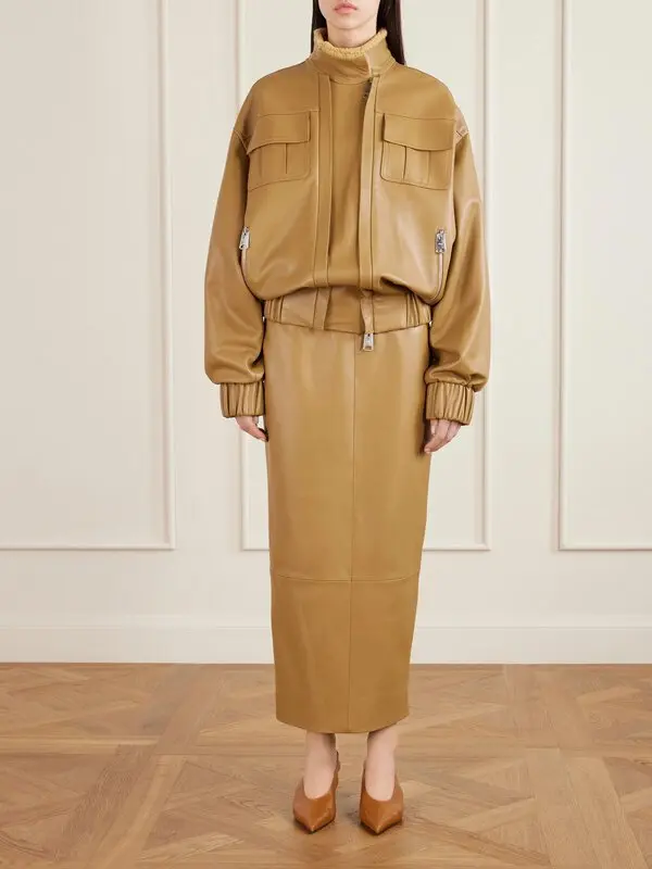 Khaite Malone Shearling Bomber Jacket