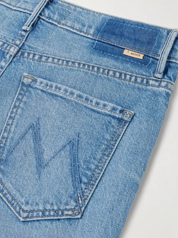 MOTHER The Kick It Ankle Mid-rise Bootcut Jeans