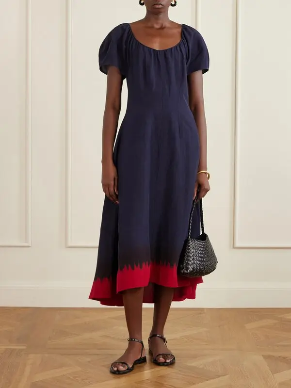 Tory Burch Woven Midi Dress