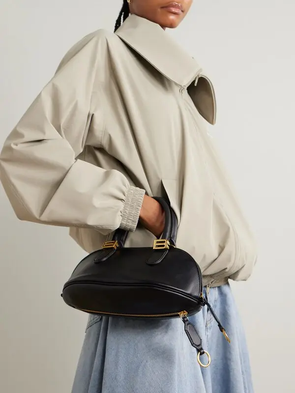 Balenciaga Bolero Embellished Leather Shoulder Bag