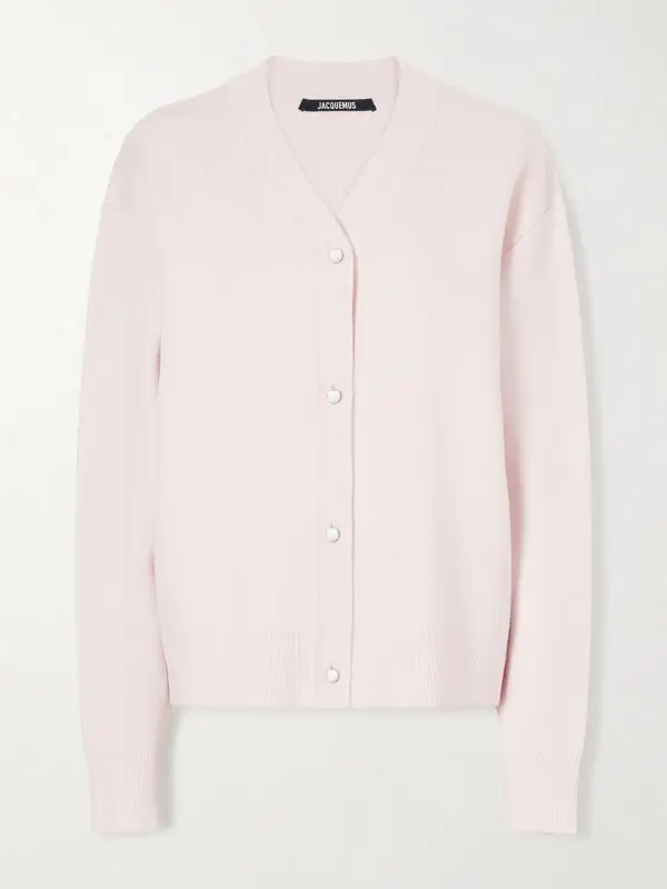 Jacquemus Doppio Wool-blend Cardigan - Pink